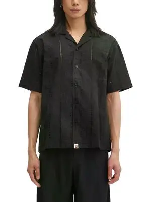 A BATHING APE Broderie-anglaise Shirt - Black