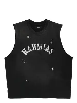 NAHMIAS Graphic-print Sleeveless Vest - Black