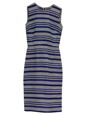 Dolce & Gabbana Striped Sleeveless Dress - White