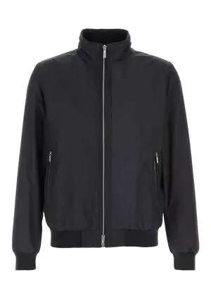 MOORER Manetti Zip-up Jacket - Blue