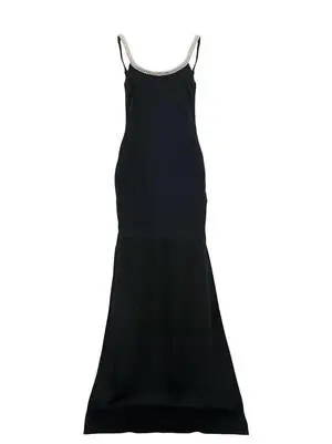 TOM FORD Crystal Embellished Maxi Dress - Black