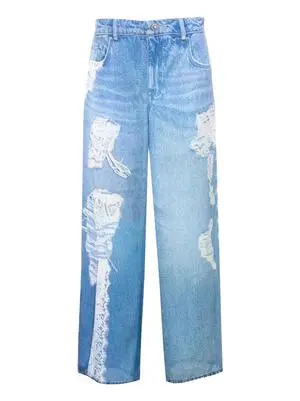 LIU JO Denim-Effect Trousers
