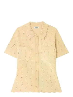 Sandro Zigzag-pattern Cardigan - Neutrals
