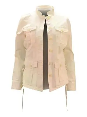 Tory Burch Flap-pocket Cotton Jacket - Neutrals