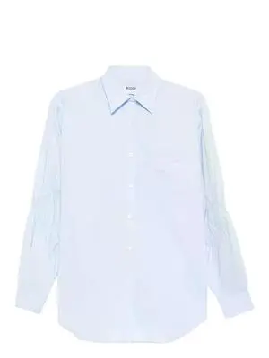 Moschino Gathered Sleeve Shirt - Blue