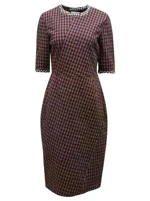 ALTUZARRA Gingham-Pattern Dress