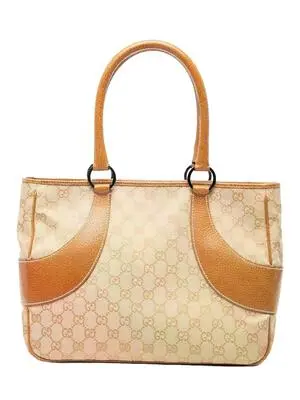 Gucci Gg Canvas Tote Bag - Brown