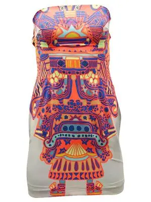 Mara Hoffman Graphic-print Mini Dress - Neutrals