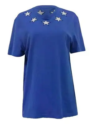 Givenchy Star-embroidered T-shirt - Blue