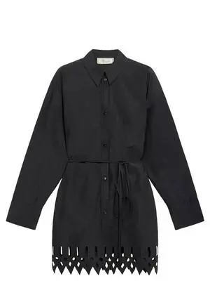 Blumarine Shirt Dress With Cutouts - Black