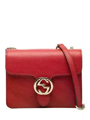 Gucci Interlocking G Crossbody Bag - Red