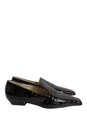 Khaite Marfa Square-toe Loafer - Black