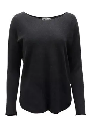 Vince Scoop-neck Cashmere Sweater - Grey