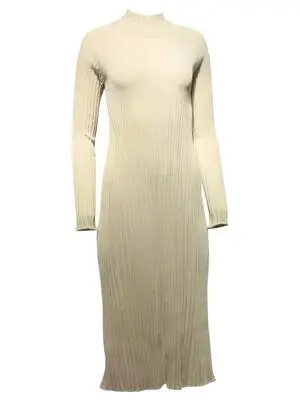 Proenza Schouler Ribbed Knit Midi Dress - Neutrals