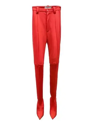 Balenciaga Pantaleggings With Stiletto Heel - Red