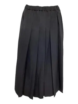 Comme Des Garçons Elastic-waist Pleated Skirt - Black