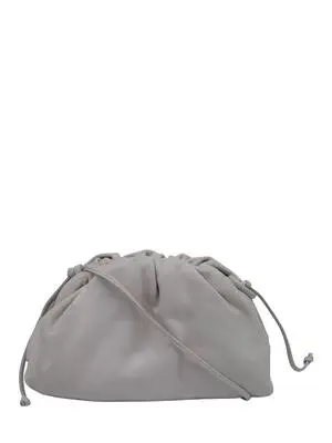 Bottega Veneta Mini Pouch Leather Bag - Grey