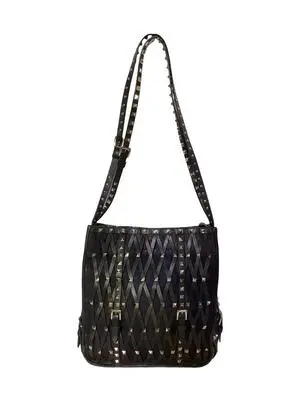 Valentino Garavani Leather Crossbody Bag - Black