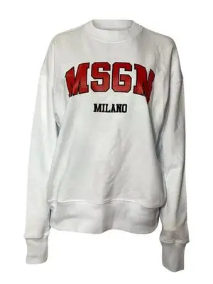 MSGM Crew-neck Sweatshirt - White