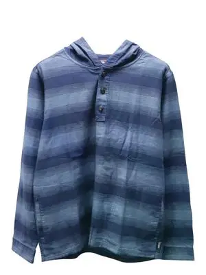 Patagonia Striped Hooded Shirt - Blue
