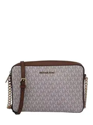 Michael Kors Logo Chain Crossbody Bag - Neutrals