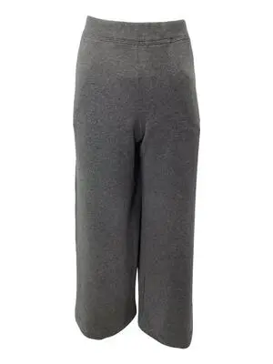 THE ROW Wool Wide-leg Trousers - Grey