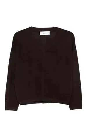 IVORY PARIS V-neck Sweater - Brown