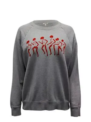 Marc Jacobs Dance-print Crew-neck Sweatshirt - Grey