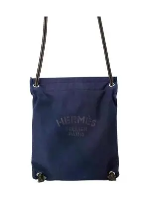 Hermès 2020 Toile Aline Grooming Bag - Blue