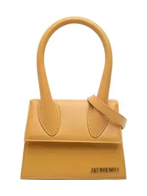 Jacquemus Leather Le Chiquito Moyen Satchel 2019-2025 - Yellow