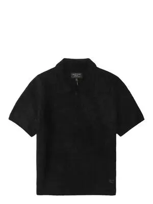 Rag & Bone Short-sleeve Polo Top - Black