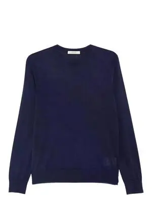 IVORY PARIS Crew-neck Long-sleeve Sweater - Blue