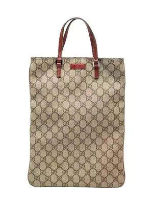 Gucci Gg Supreme Tote Bag - Brown