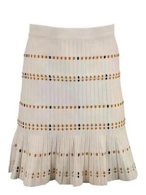 Sandro Knitted Mini Skirt - Neutrals