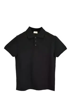 Saint Laurent 2018 Cassandre Polo Shirt - Black