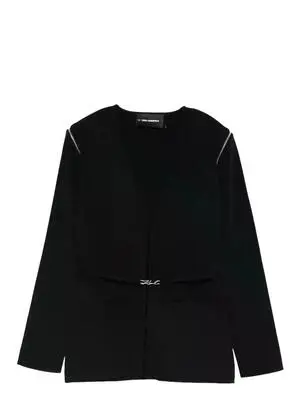 Karl Lagerfeld Transformer V-neck Cardigan - Black