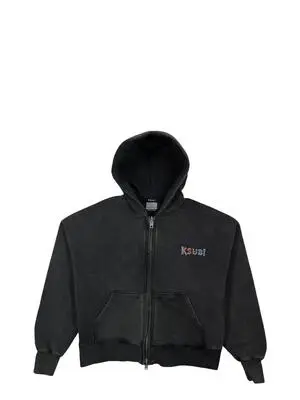 Ksubi Printed Zip Hoodie - Black