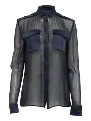 TOM FORD Buttoned Blouse - Blue