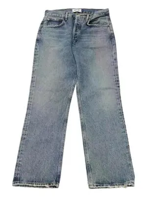 AGOLDE Five-pockets Mid-rise Straight-leg Ripley Jeans - Blue