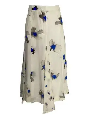 NINA RICCI Floral-Print Midi Skirt