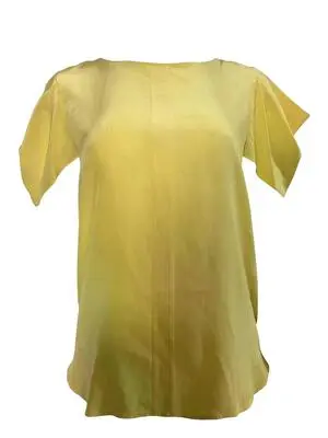 Sandro Tie-fastening Silk Blouse - Yellow