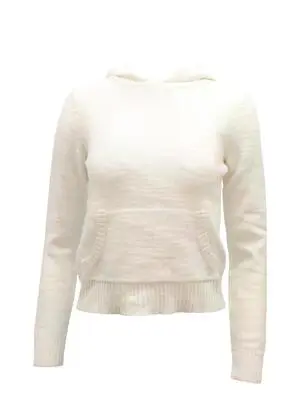 Alice + Olivia Knitted Ribbed Hoodie - Neutrals