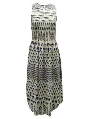 Ulla Johnson Floral Shirring Dress - Neutrals