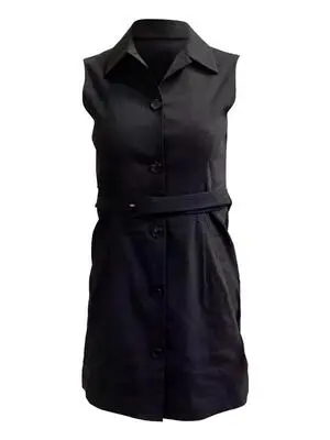 Theory Pleated Shirtdress - Black