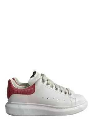 Alexander McQueen Crocodile-print-embossed Sneakers - White