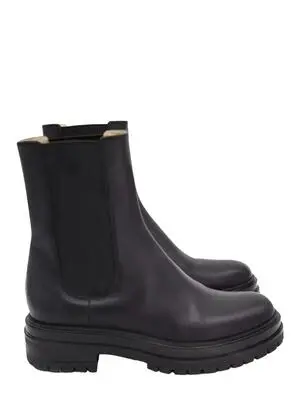 GIANVITO ROSSI Chester Leather Boots - Black