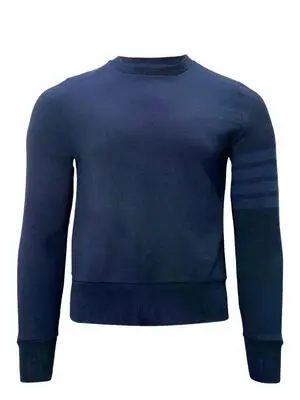 Thom Browne 4-bar Cotton Sweater - Blue