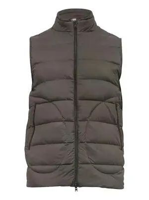 Herno Zipped Pockets Padded Vest - Grey