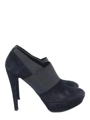 STUART WEITZMAN Elastic Strap Platform Ankle Boots - Black