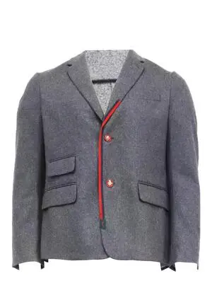 Gucci Cambridge Flap-pocket Blazer - Grey